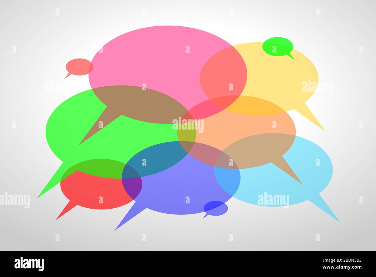 Dialog/ communication concept - illustration Stock Photo - Alamy