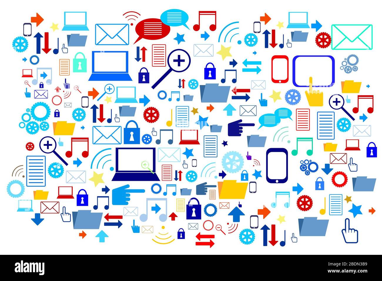 Social networking/ Internet concept - illustration Stock Photo - Alamy