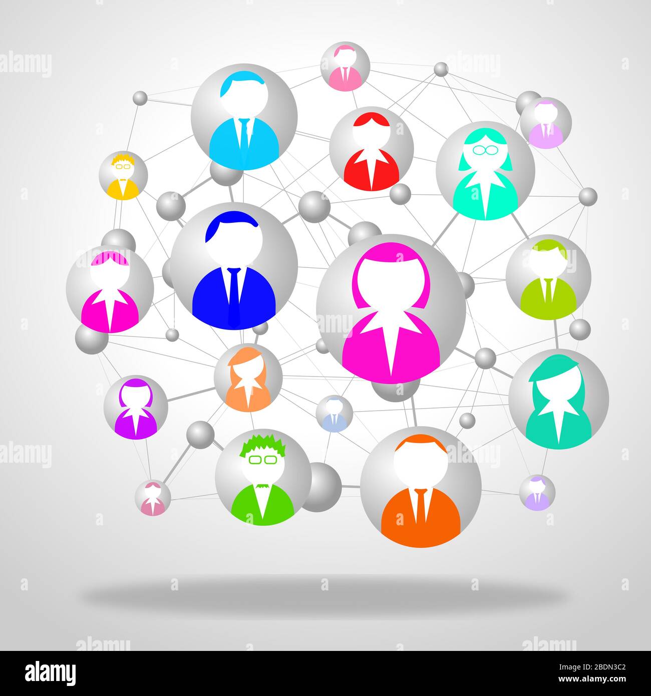 Social networking/ Internet concept - illustration Stock Photo - Alamy