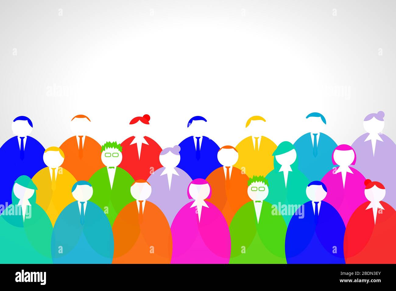Teamwork/ workgroup concept - illustration Stock Photo - Alamy