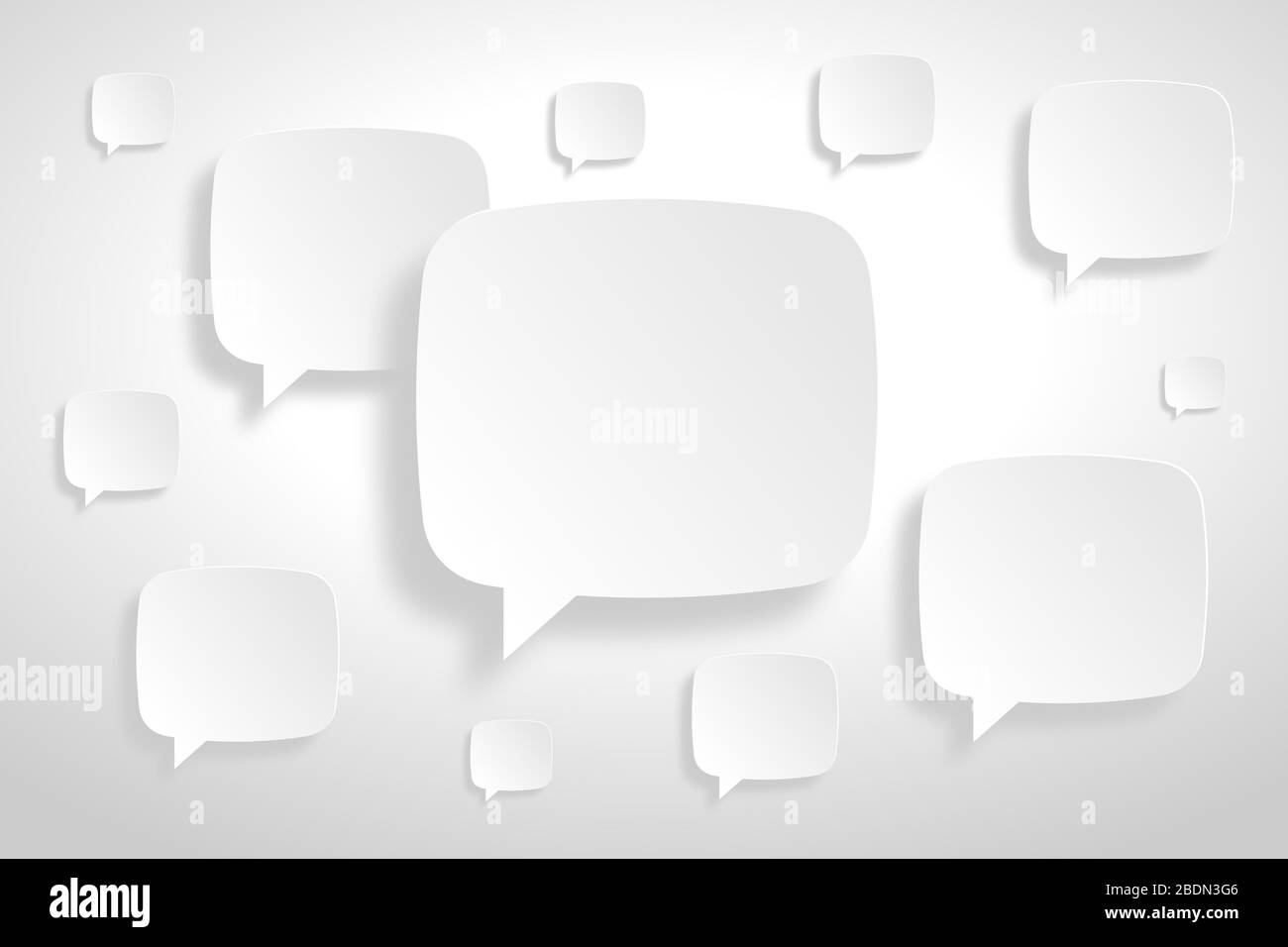 Speech bubbles/ dialog concept - illustration Stock Photo - Alamy