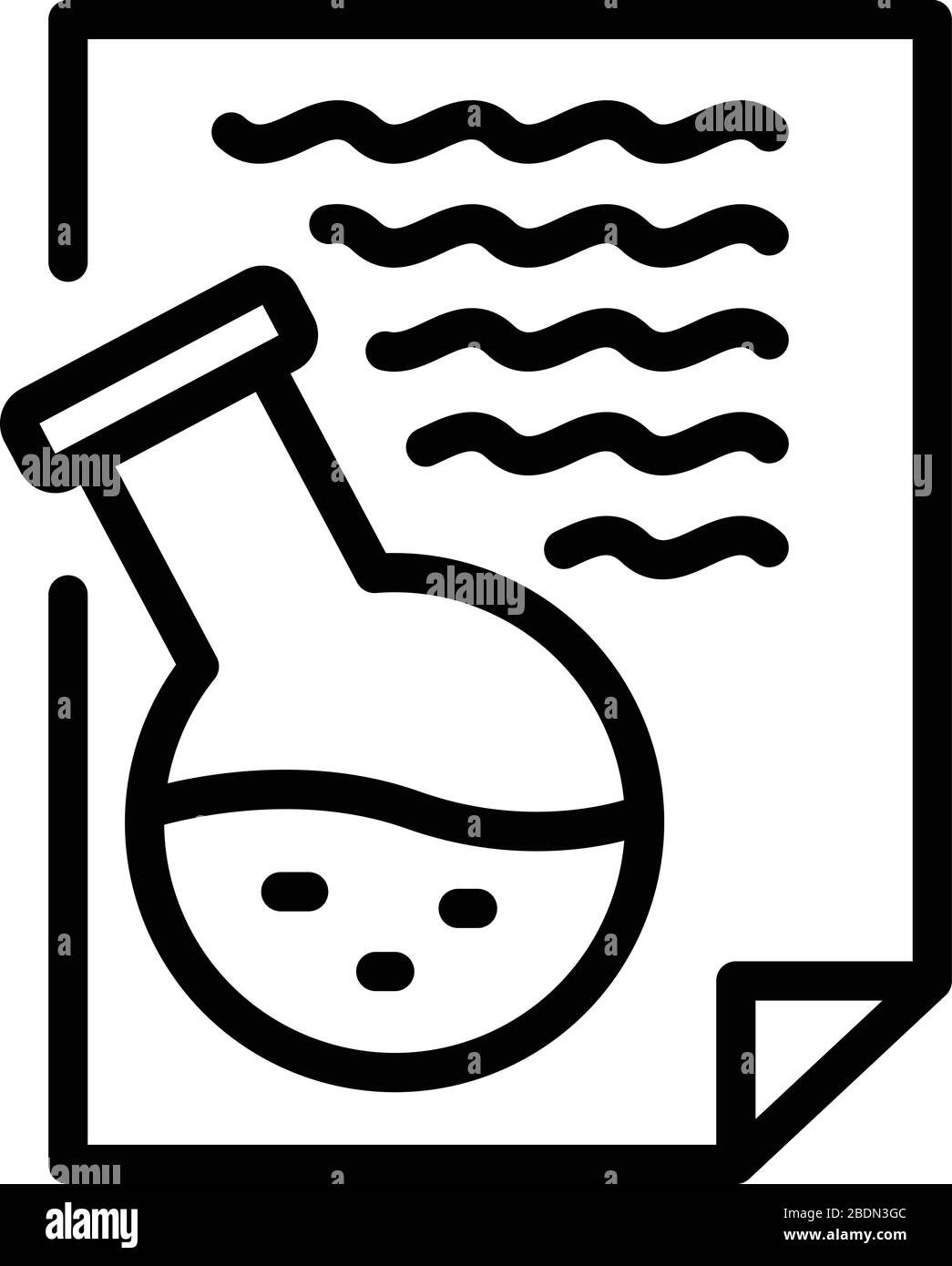 Chemistry report icon, outline style Stock Vector Image & Art - Alamy