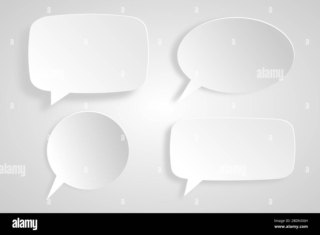 Speech bubbles/ dialog concept - illustration Stock Photo - Alamy