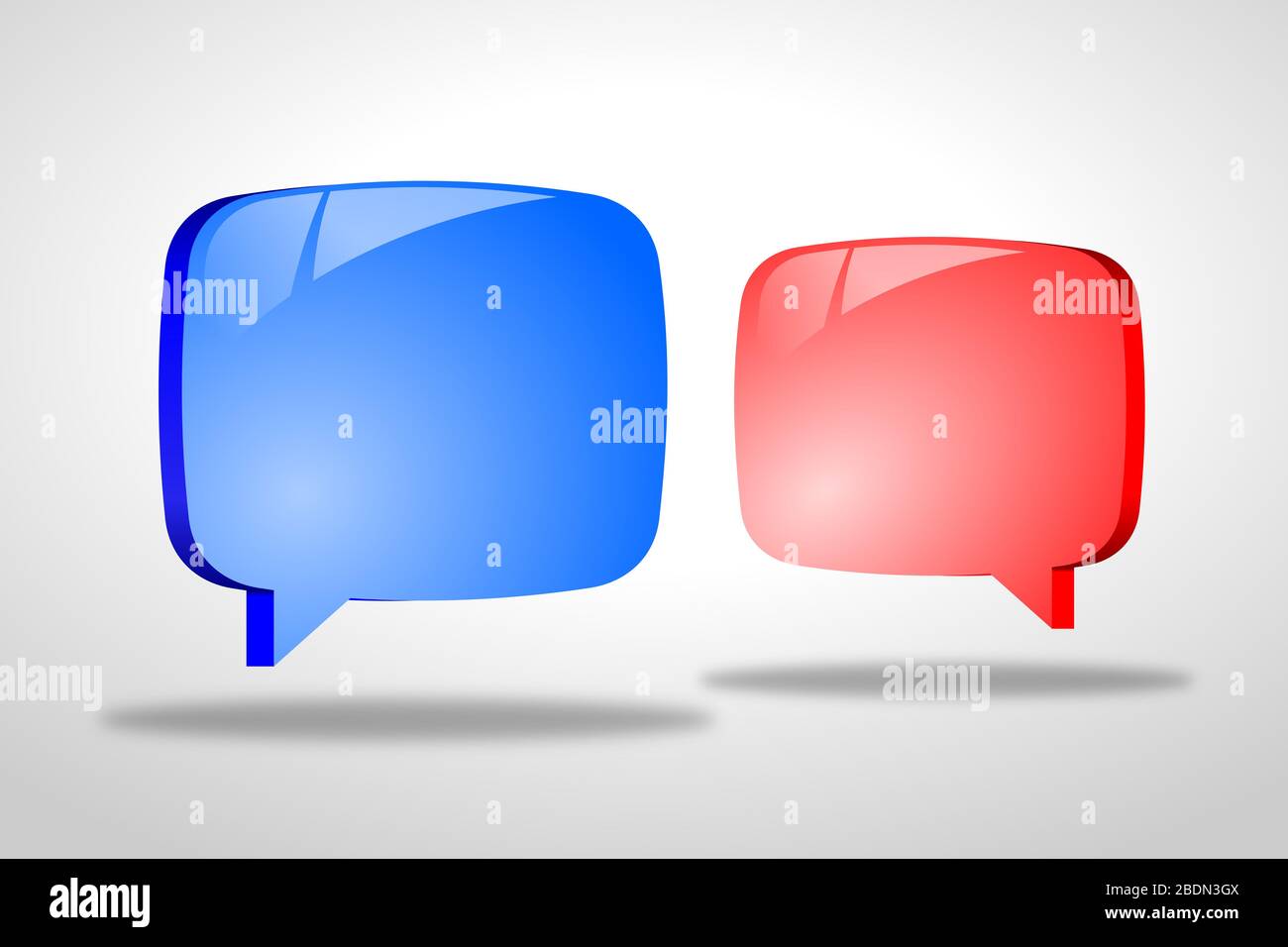 Dialog/ communication concept - illustration Stock Photo - Alamy