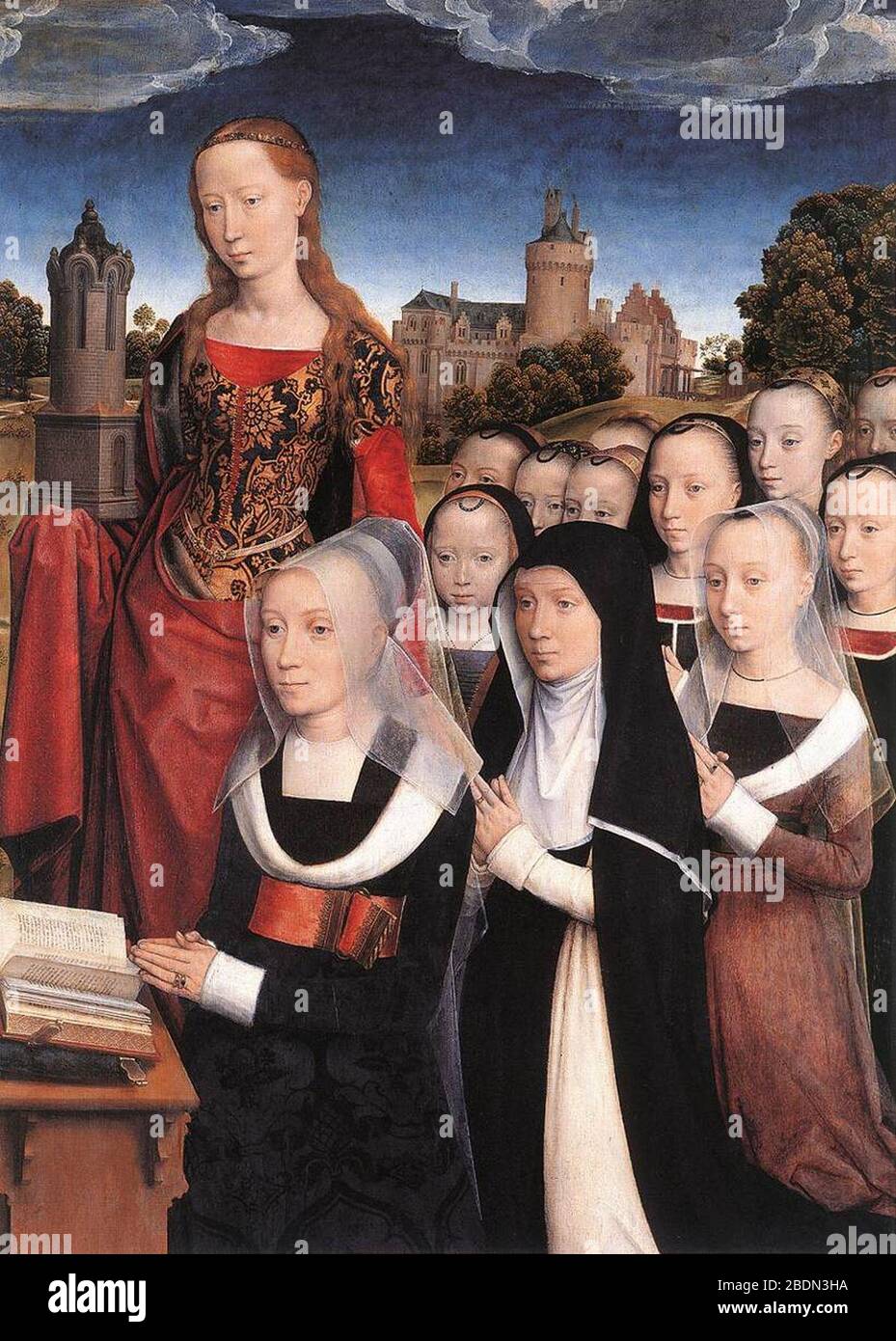Hans Memling - Triptych of the Family Moreel (detail Stock Photo - Alamy