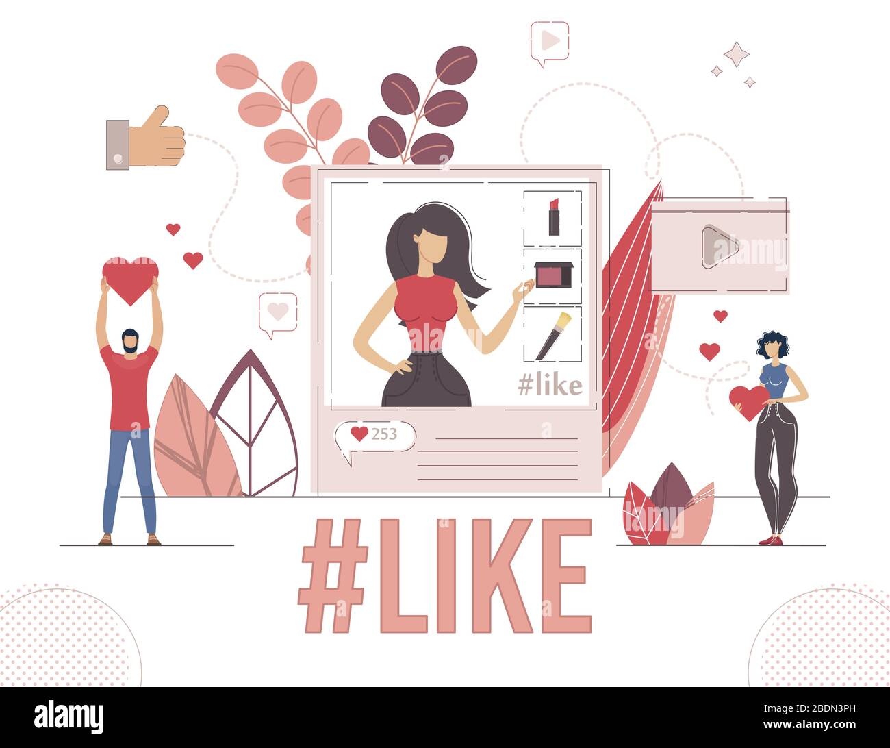 Successful vlogger Stock Vector Images - Alamy