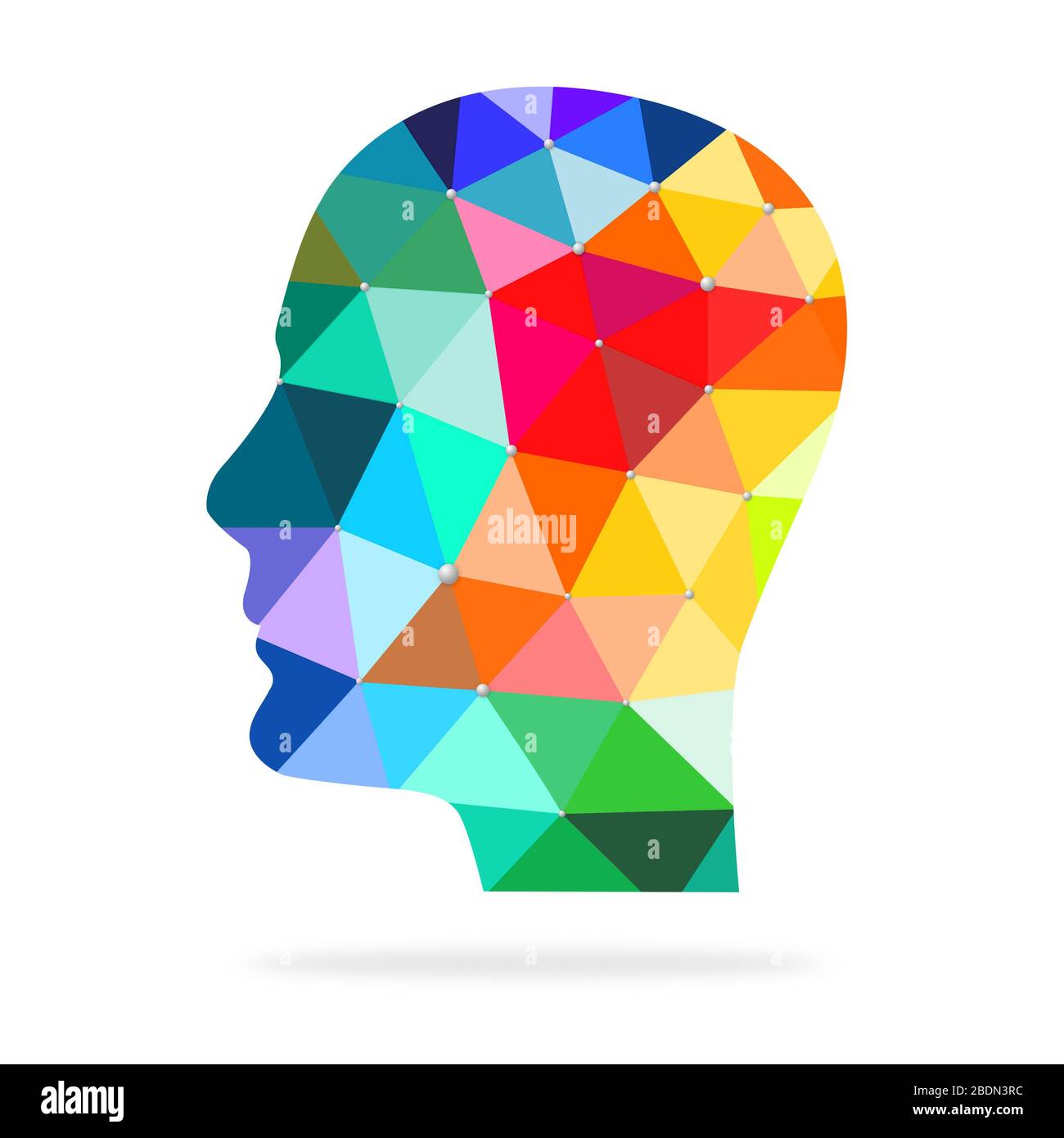 Head shape/ thinking concept - illustration Stock Photo - Alamy