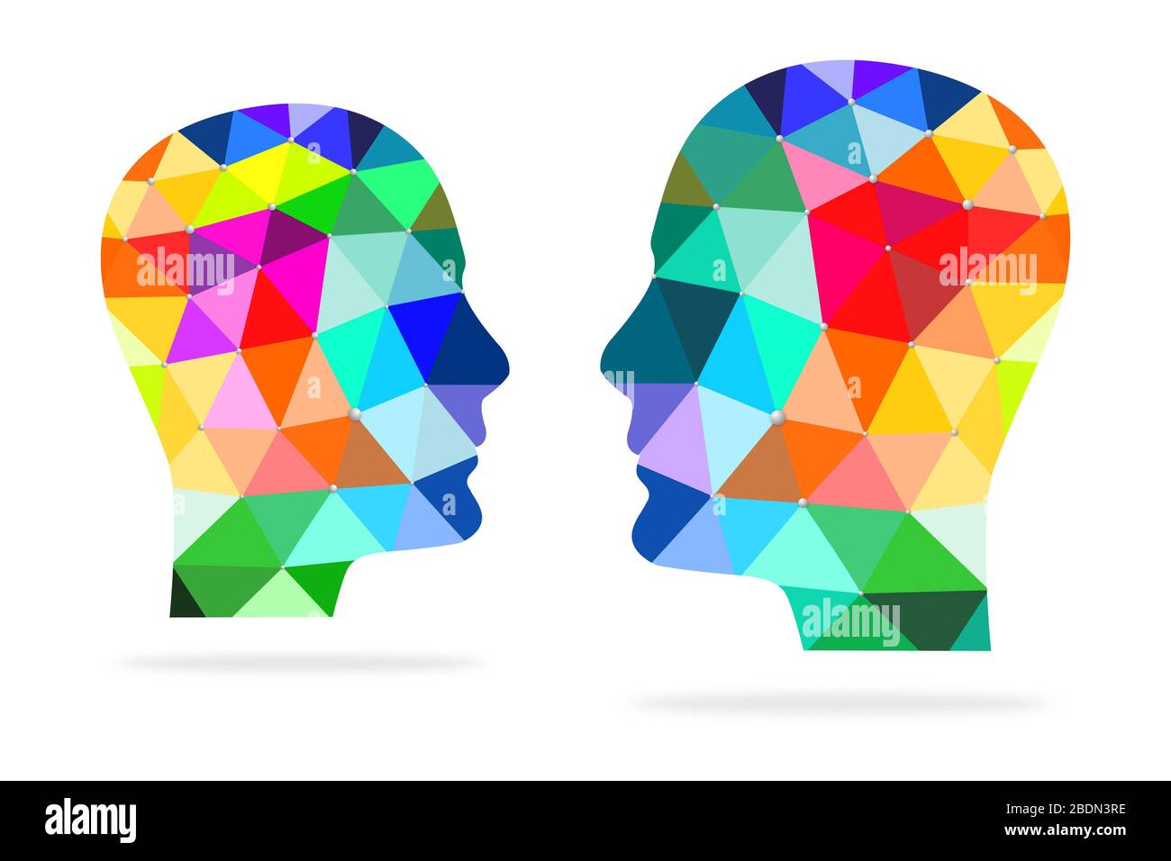 Dialog/ communication concept - illustration Stock Photo - Alamy