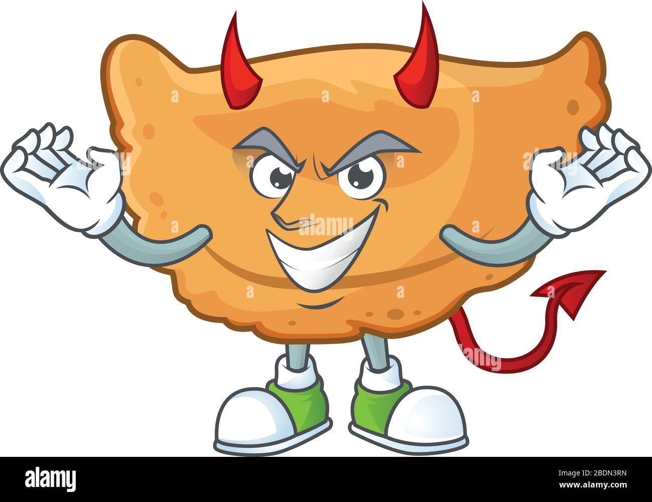 A picture of devil cornes de gazelle cartoon character design Stock ...