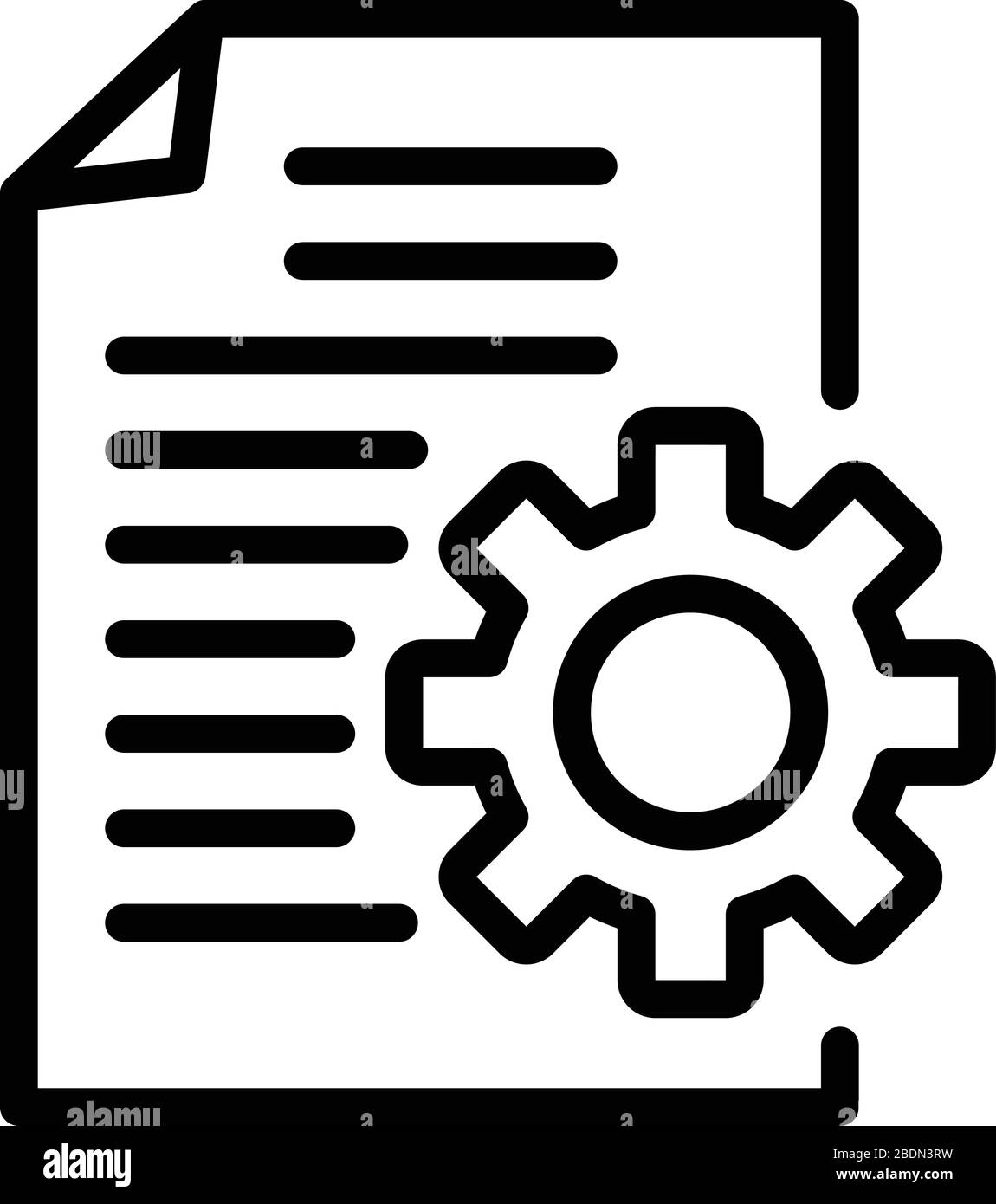 Company System Report Icon Outline Style Stock Vector Image And Art Alamy
