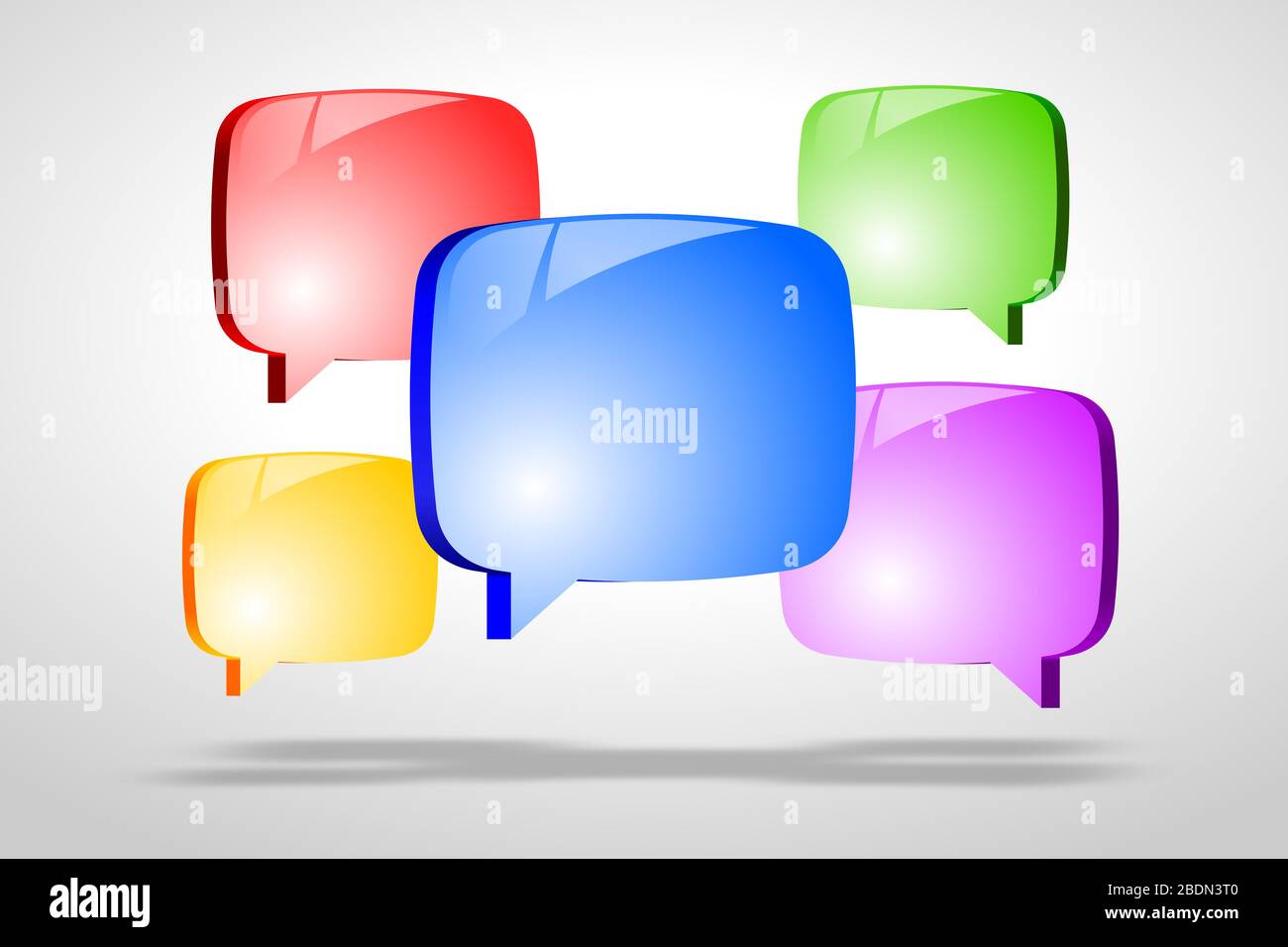 Speech bubble/ message concept - illustration Stock Photo - Alamy
