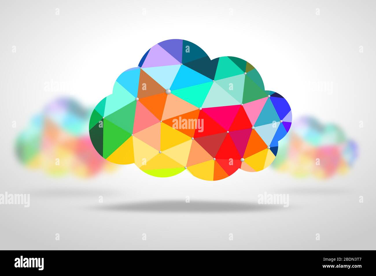 Cloud computing concept - illustration Stock Photo - Alamy