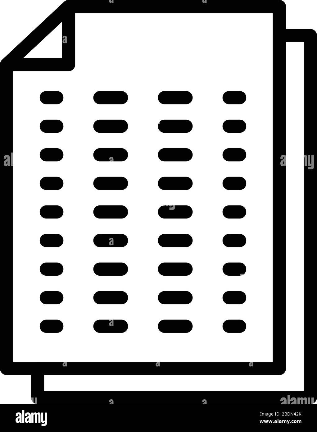 Writing report paper icon, outline style Stock Vector Image & Art - Alamy