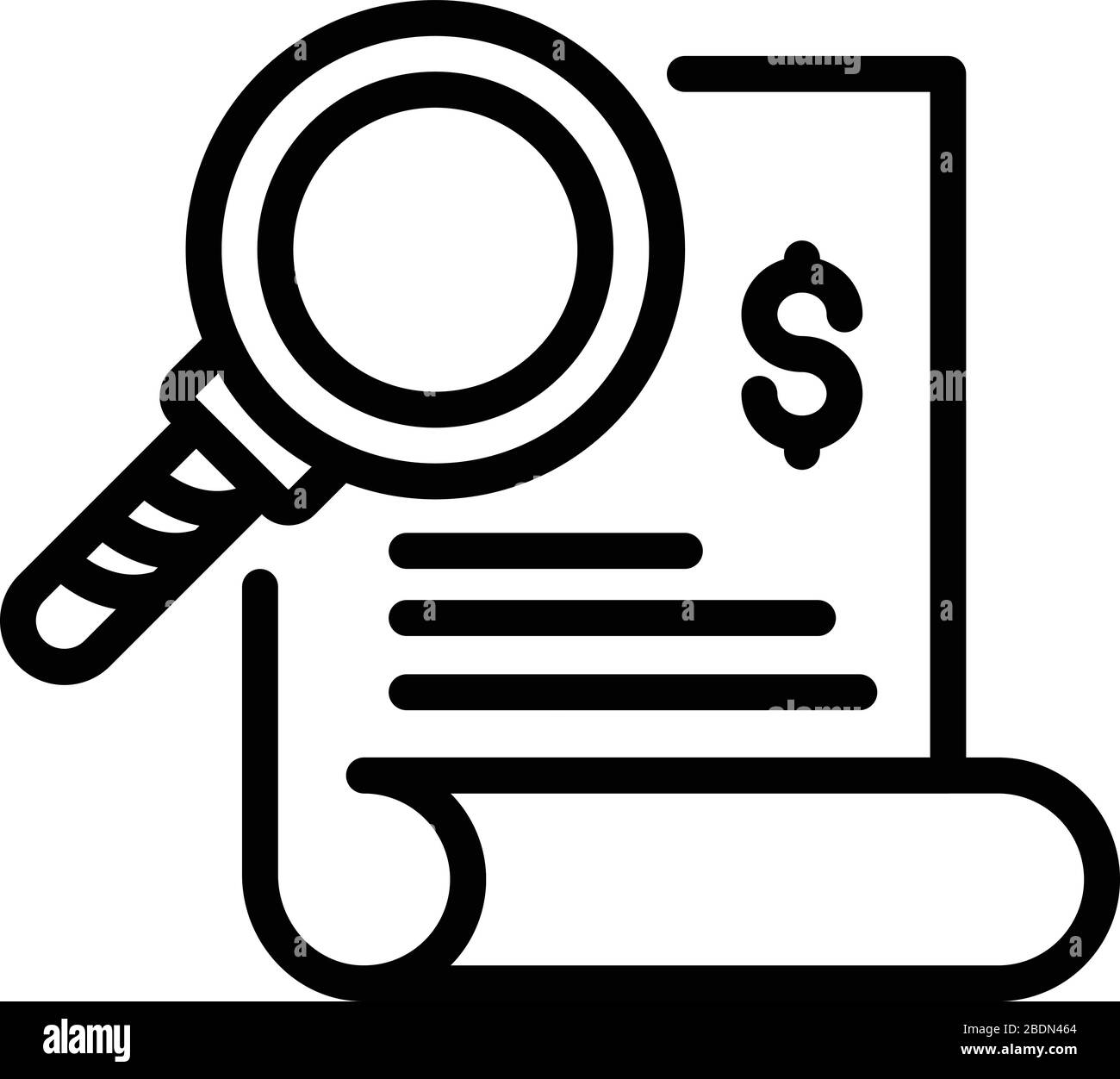 Magnifying glass stock market Black and White Stock Photos & Images - Alamy