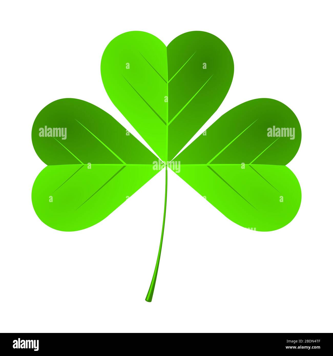 St. Patrick's Day illustration - clover, shamrock Stock Photo - Alamy
