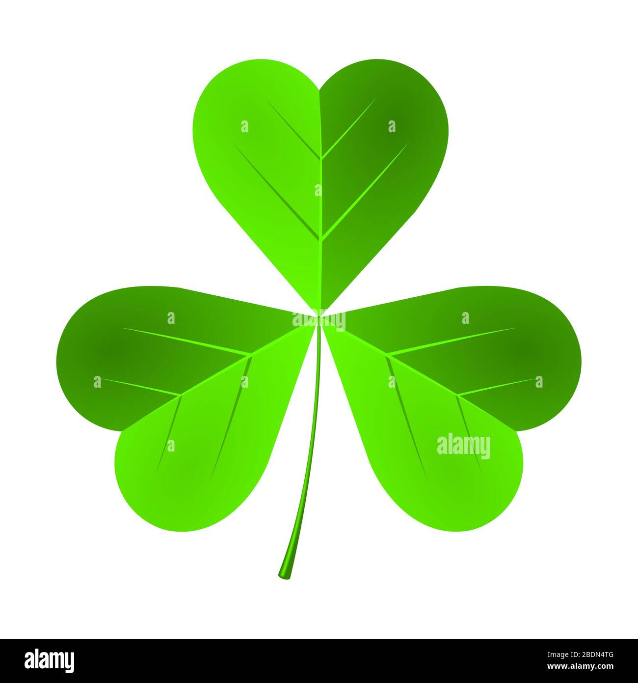 St. Patrick's Day illustration - clover, shamrock Stock Photo - Alamy