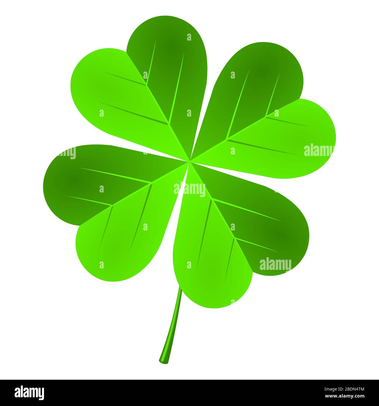 St. Patrick's Day illustration - clover, shamrock Stock Photo - Alamy
