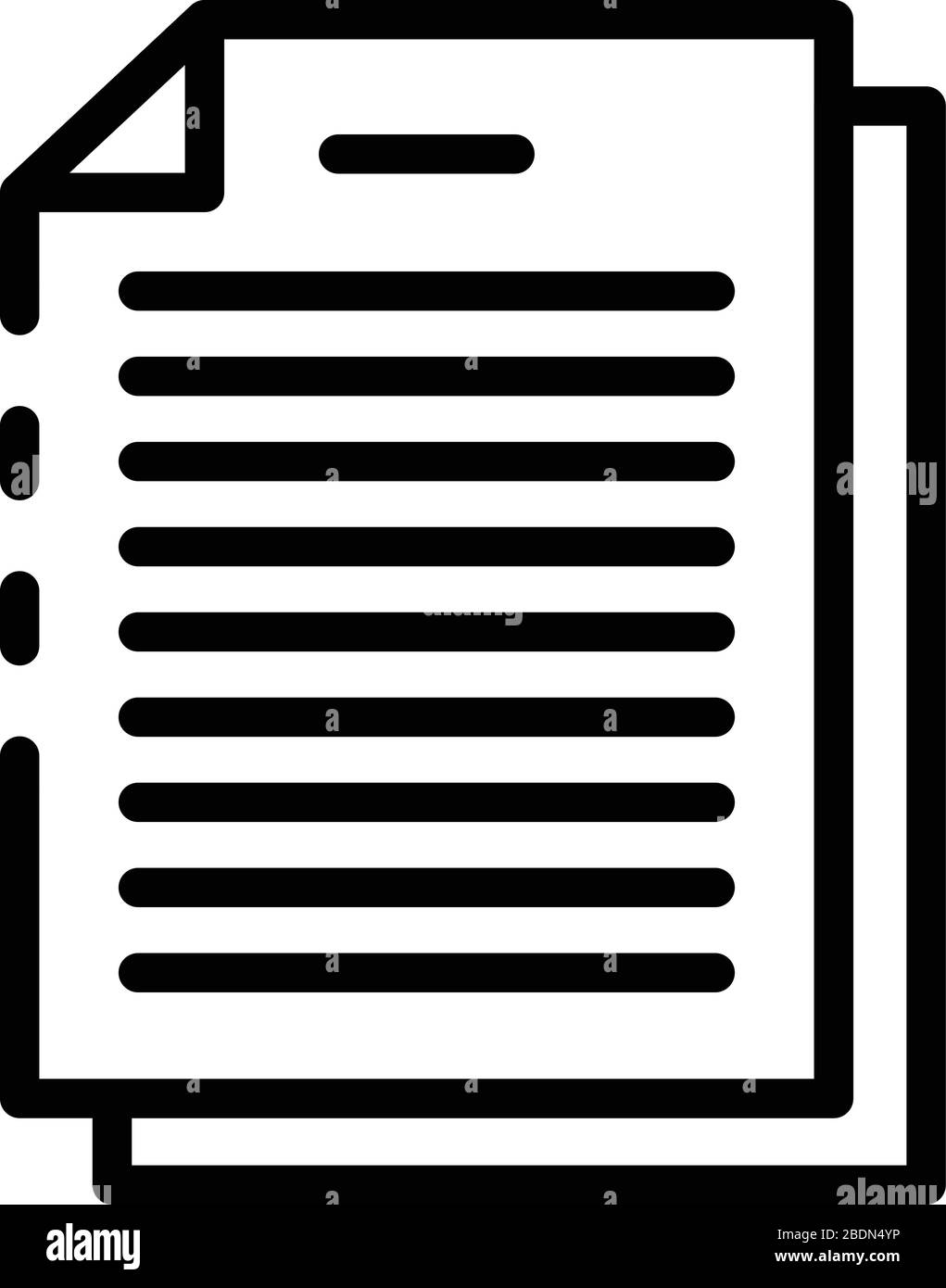 Office papers icon, outline style Stock Vector Image & Art - Alamy