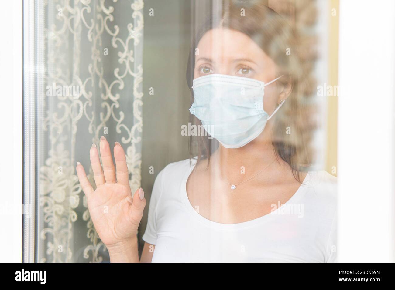Touching glass hi-res stock photography and images - Alamy