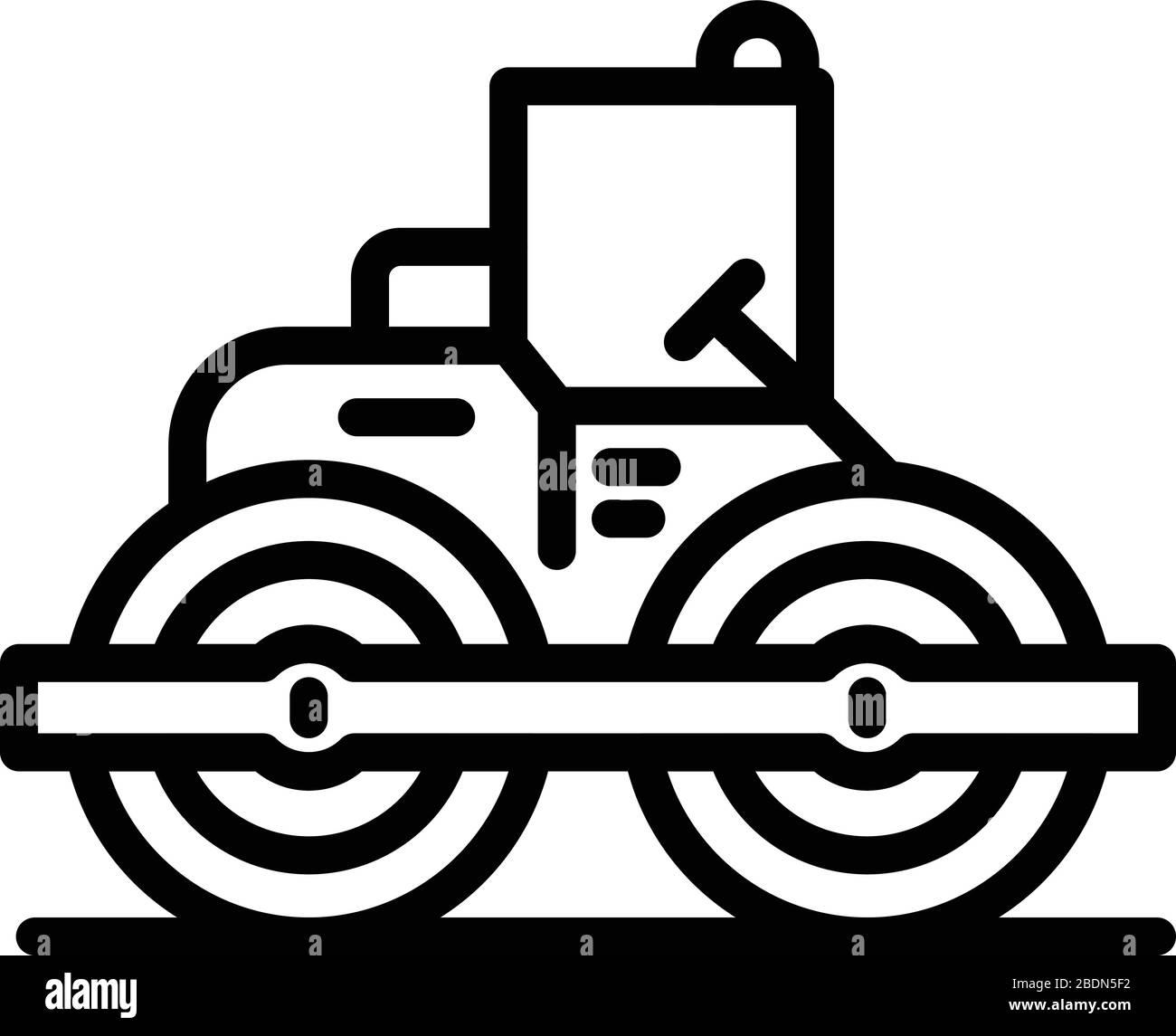 Technology road roller icon, outline style Stock Vector Image & Art - Alamy