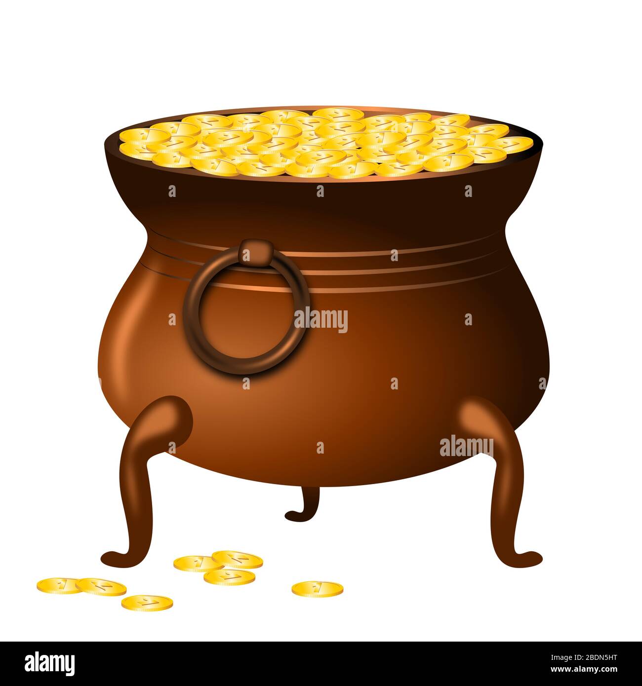 Pot of gold Stock Photo - Alamy