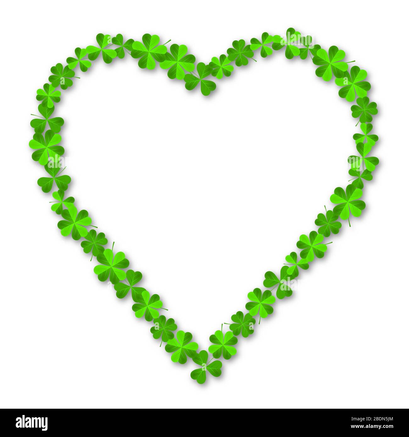 St. Patrick's Day illustration - heart shape Stock Photo - Alamy