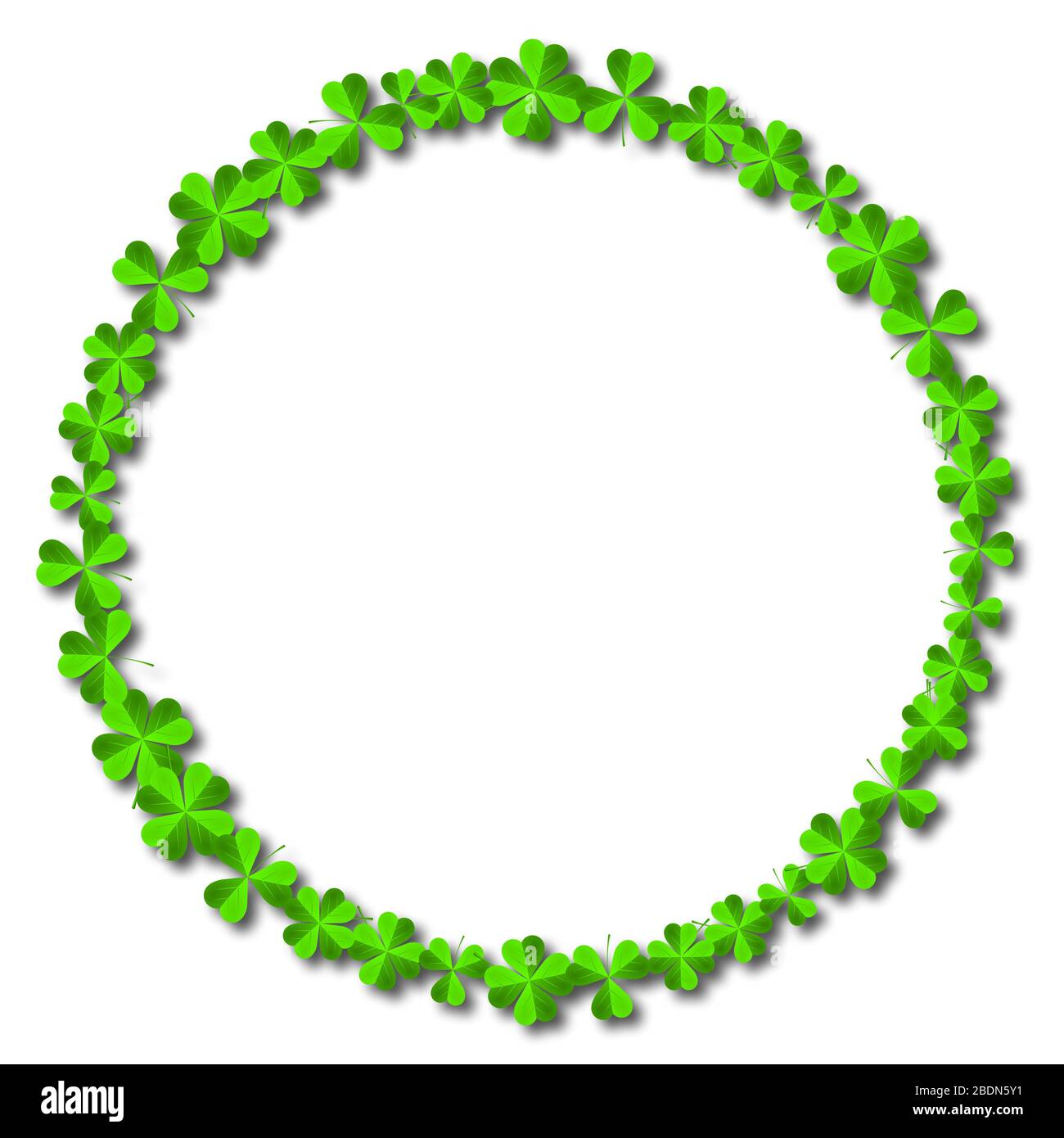St. Patrick's Day - frame made out of clover Stock Photo - Alamy