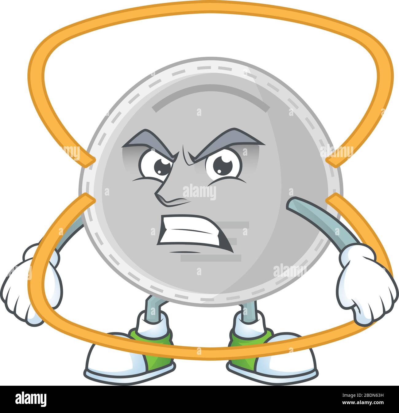 Mascot design style of N95 mask with angry face Stock Vector Image ...