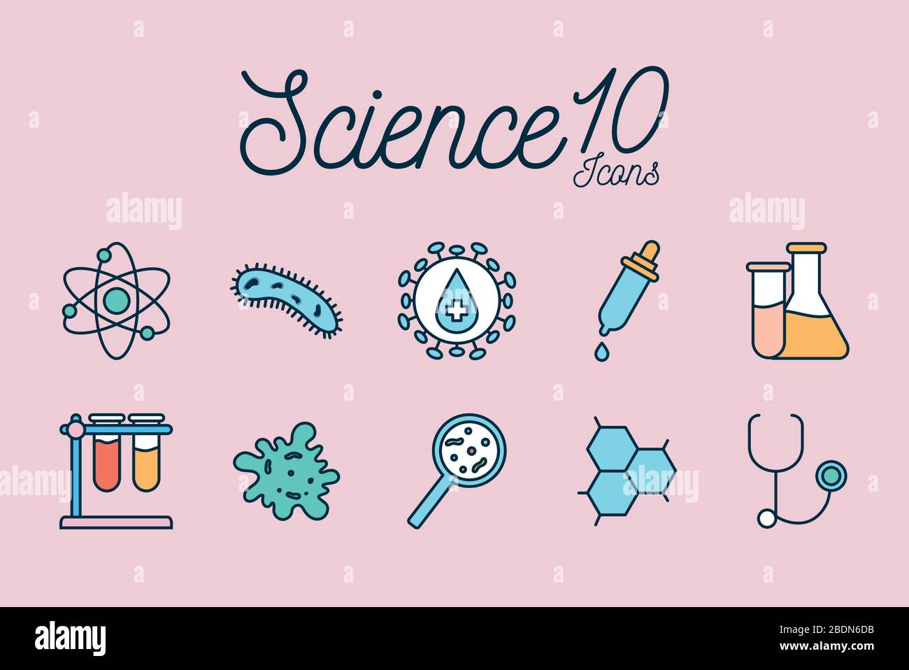10 science laboratory line Stock Vector Images - Alamy