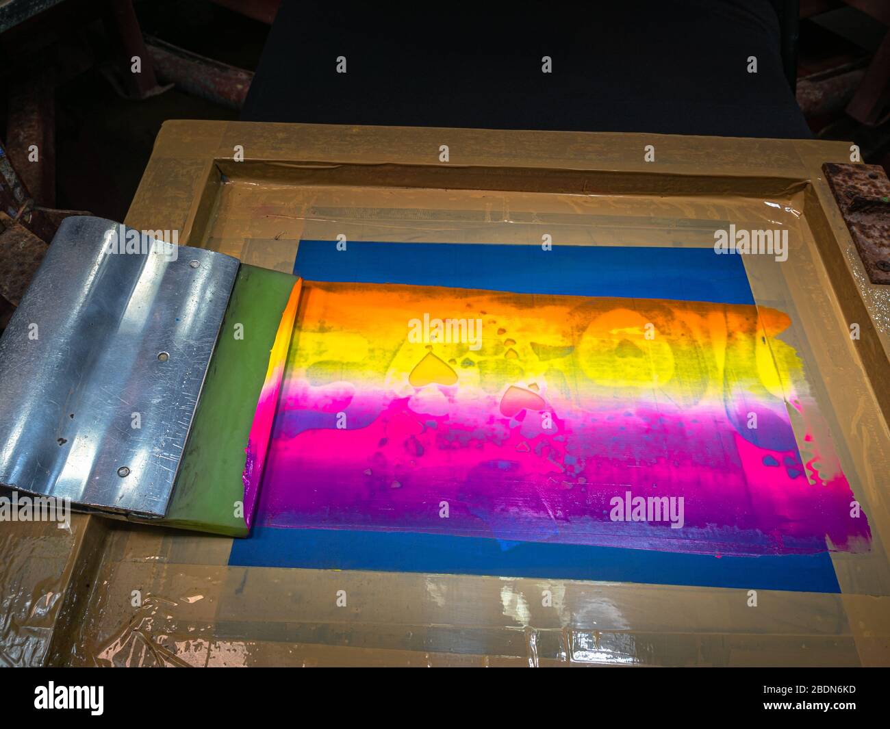 blend colors in sweet tone color of screen printing ink for print tee ...