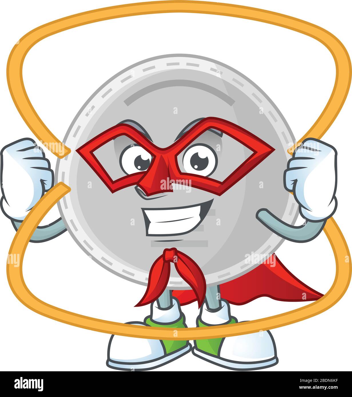 N95 mask cartoon design concept dressed as Super hero Stock Vector ...