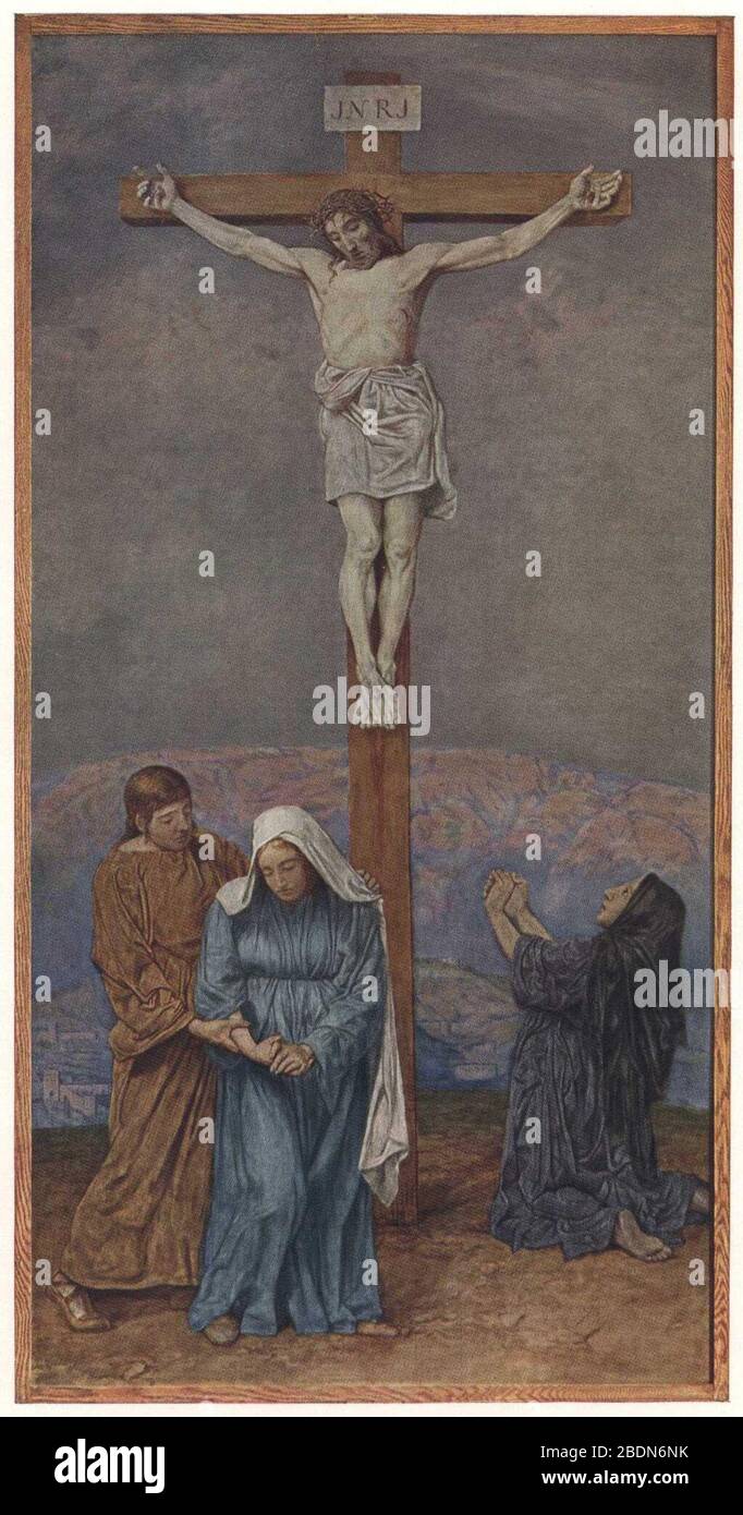 Hans Thoma Kreuzigung Stock Photo - Alamy