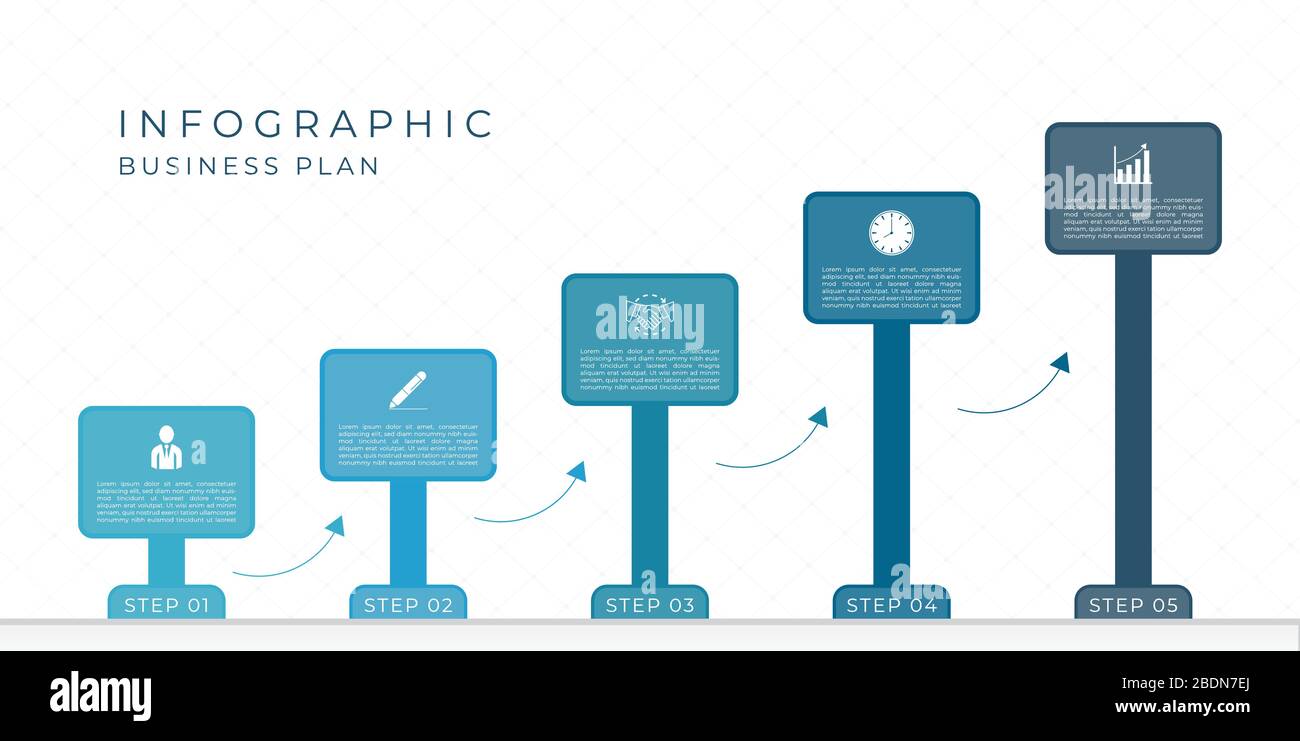 Infographic monitor grow up design for planning your business. vector ...