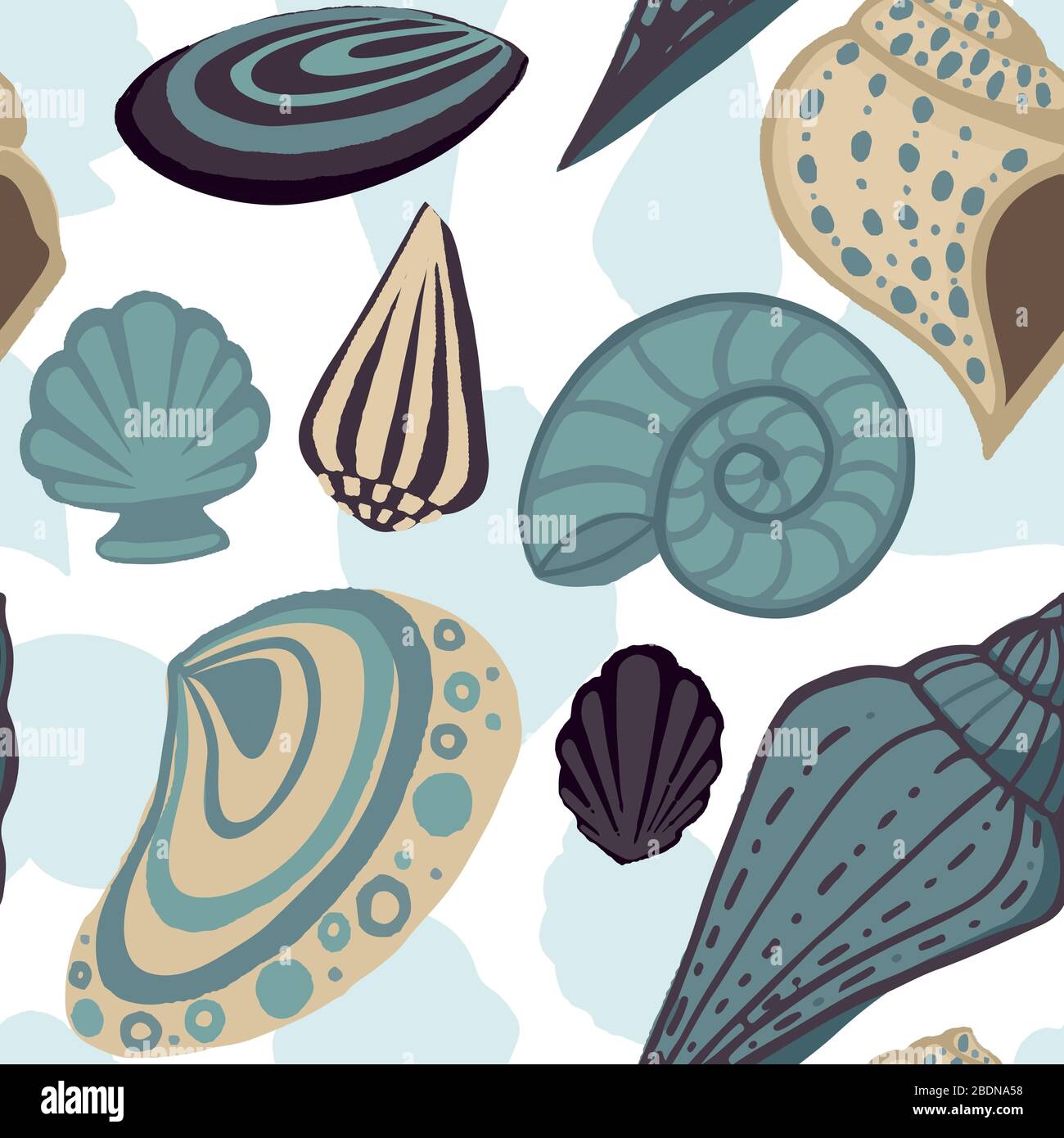 Colorful shells Stock Vector Images - Alamy