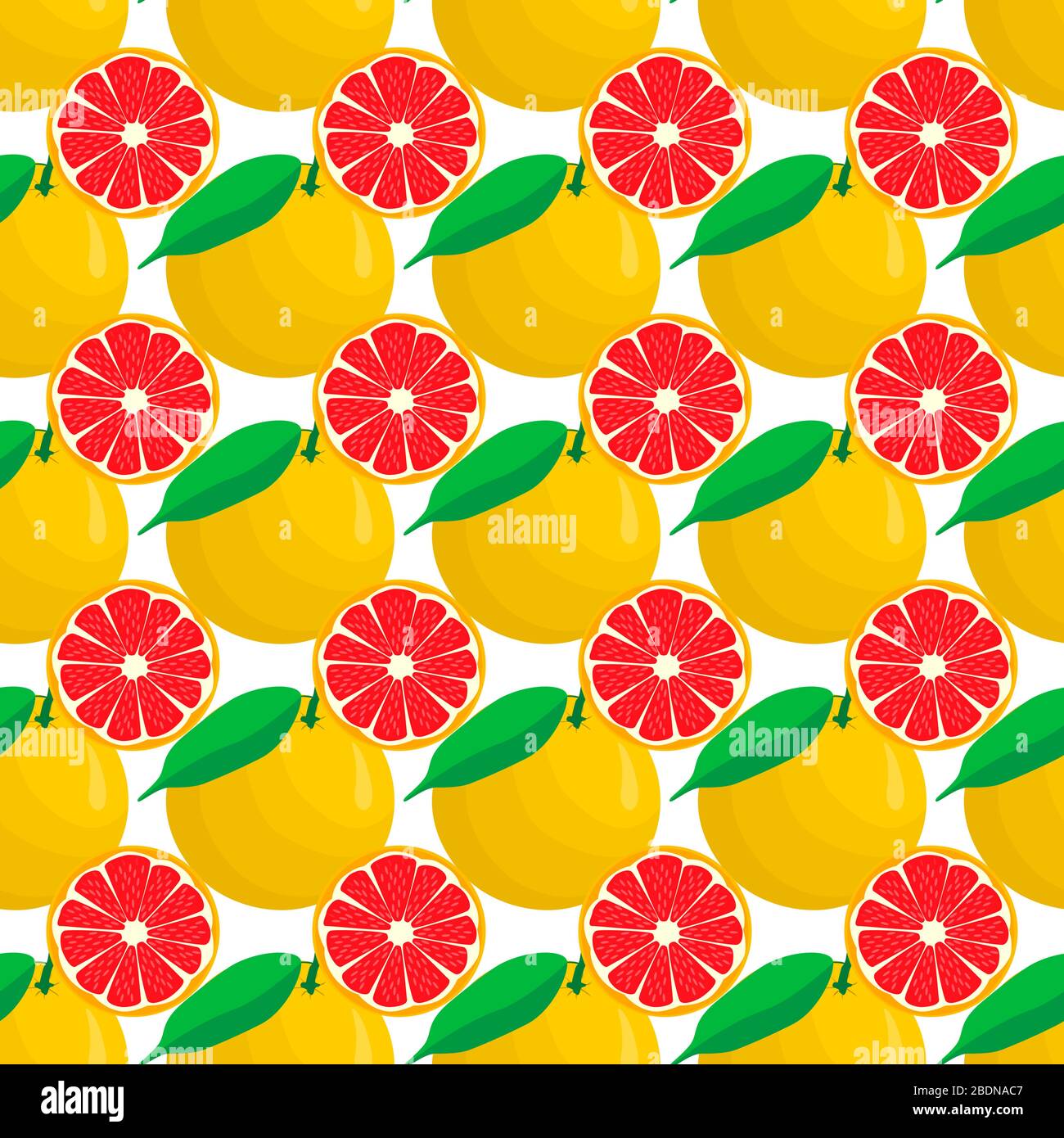 Illustration on theme big colored seamless grapefruit, bright fruit ...