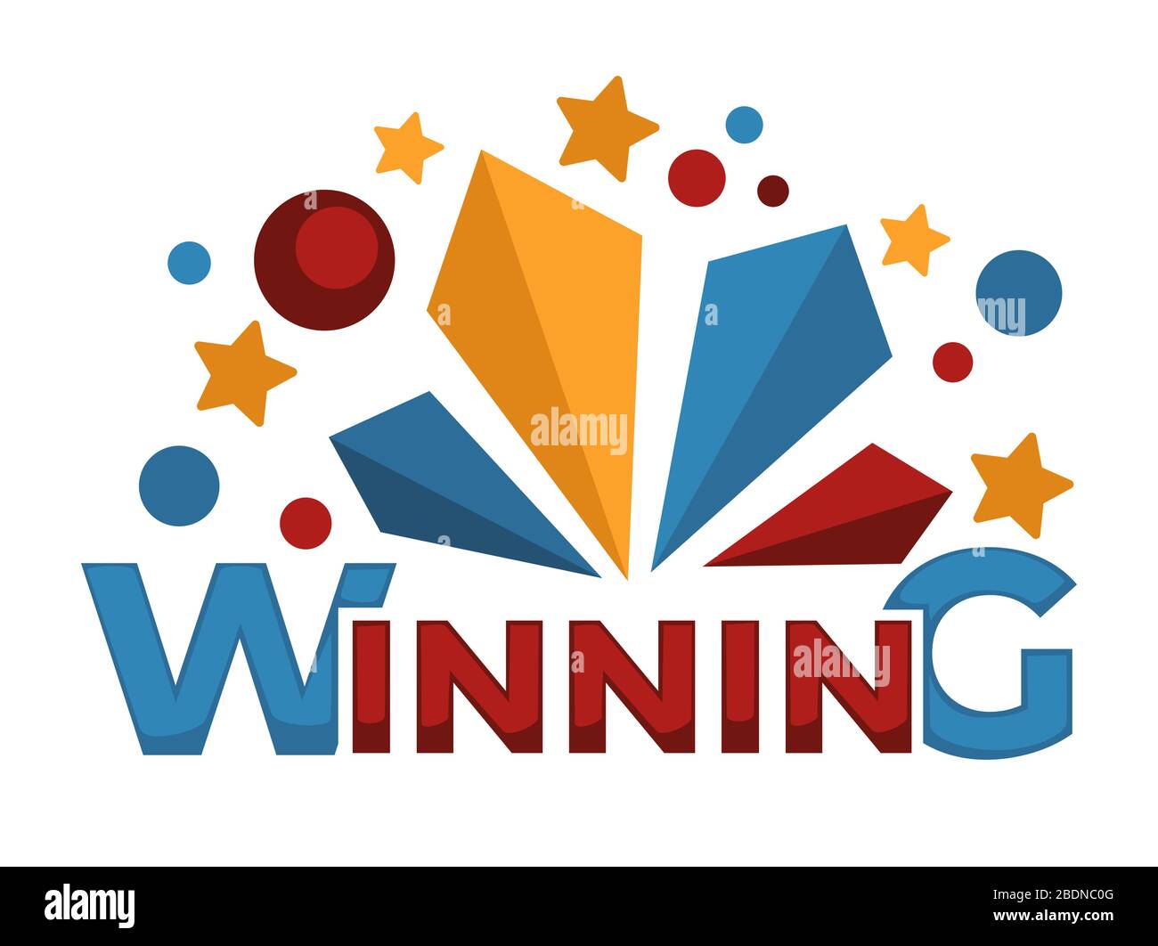 Winning sign, victory in competition or challenge icon Stock Vector ...