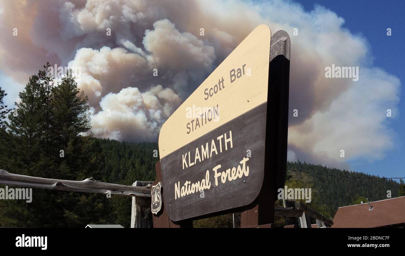 Happy Camp Complex Fire Stock Photo - Alamy