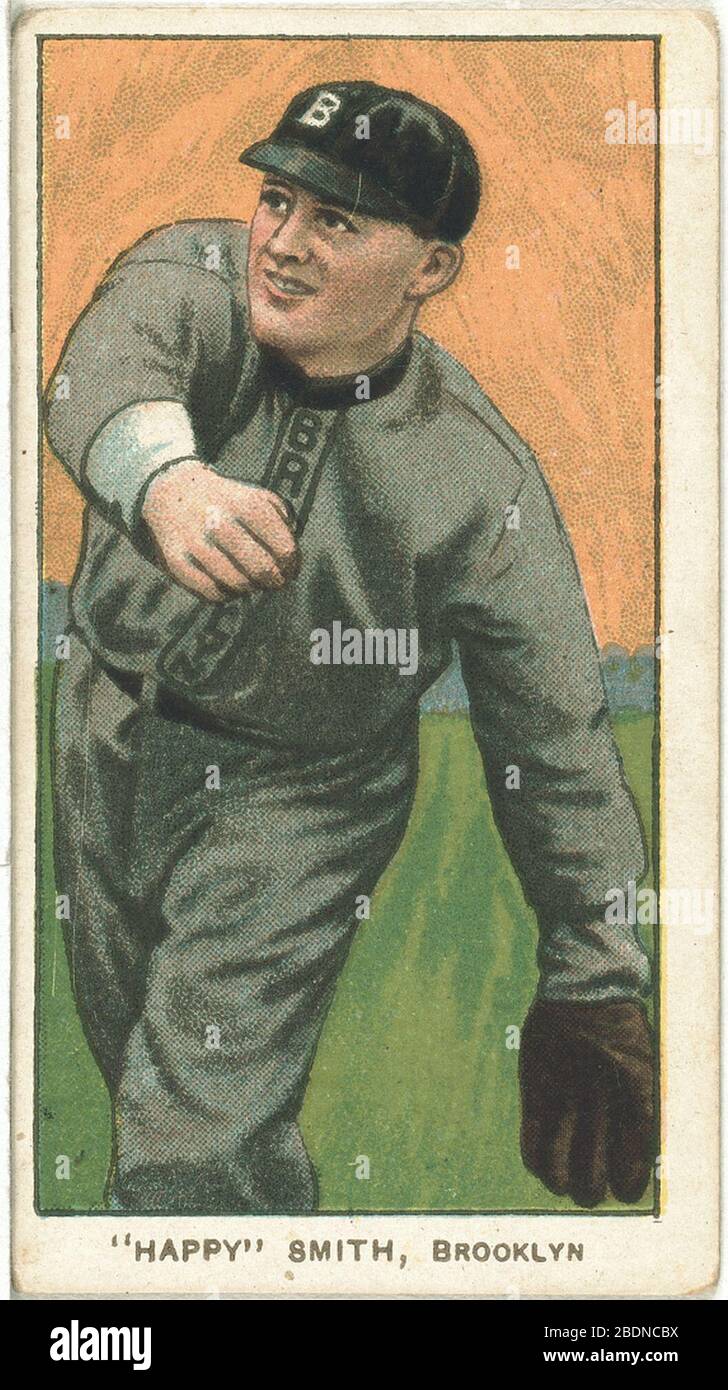 Happy Smith, Brooklyn Superbas, baseball card portrait Stock Photo - Alamy