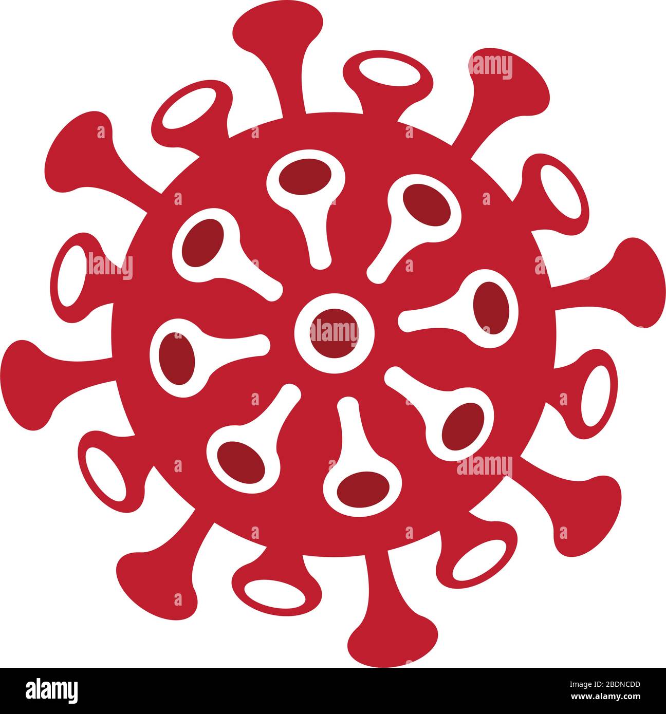 CoronaVirus Covid-19 New China Virus red color graphics vector design ...