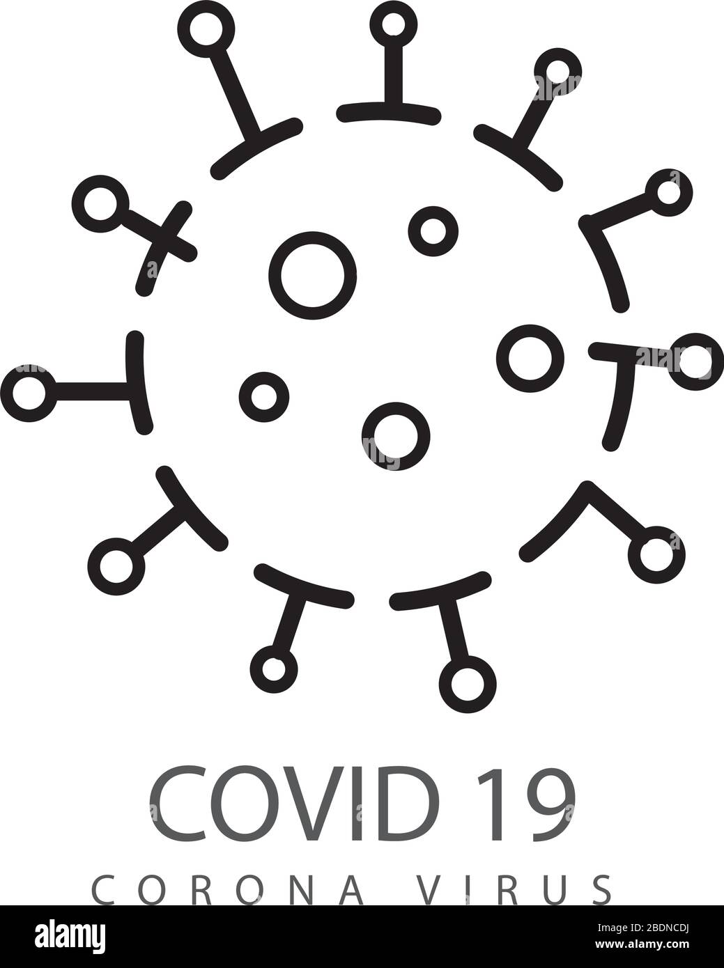 CoronaVirus Covid-19 Icon / logo Stock Vector Image & Art - Alamy