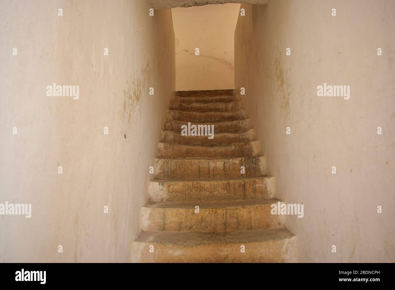 The Stone block Steps walk path in the park/Fort stock photograph image ...