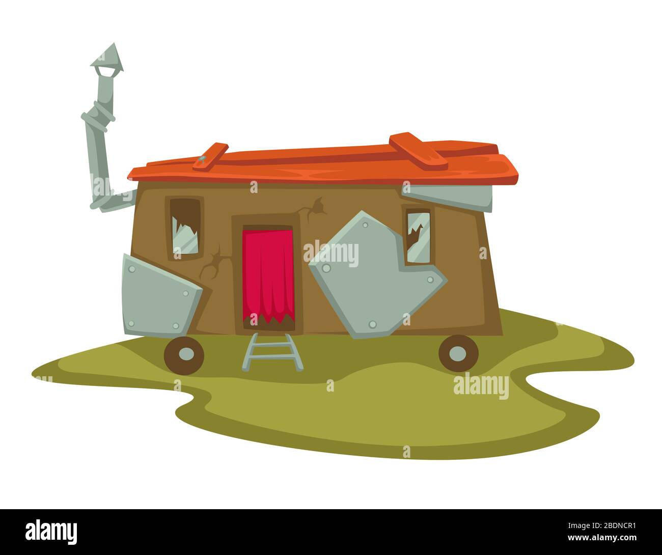 Old abandoned country building Stock Vector Images - Alamy