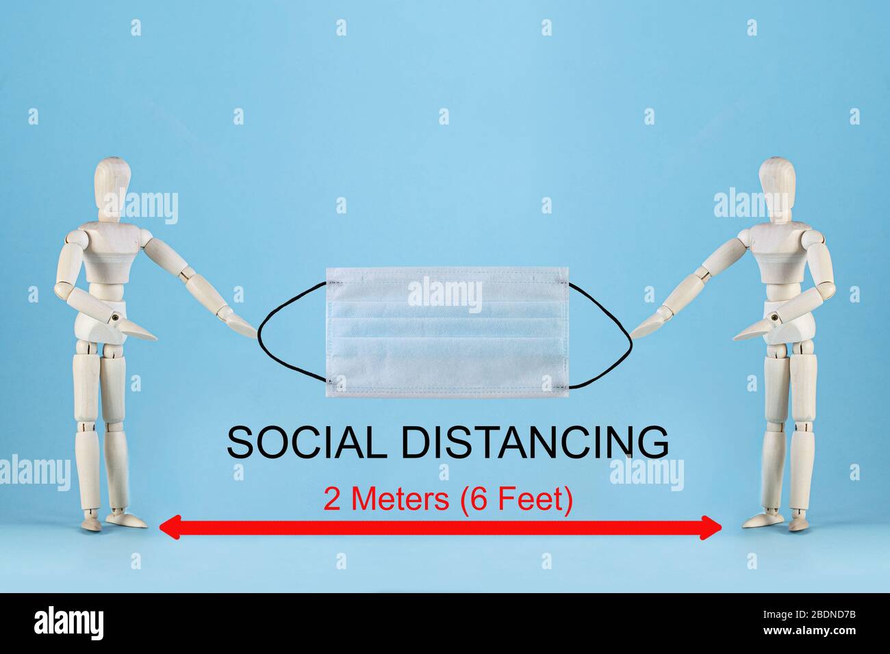 Social Distancing concept. keep distance in public society people to ...