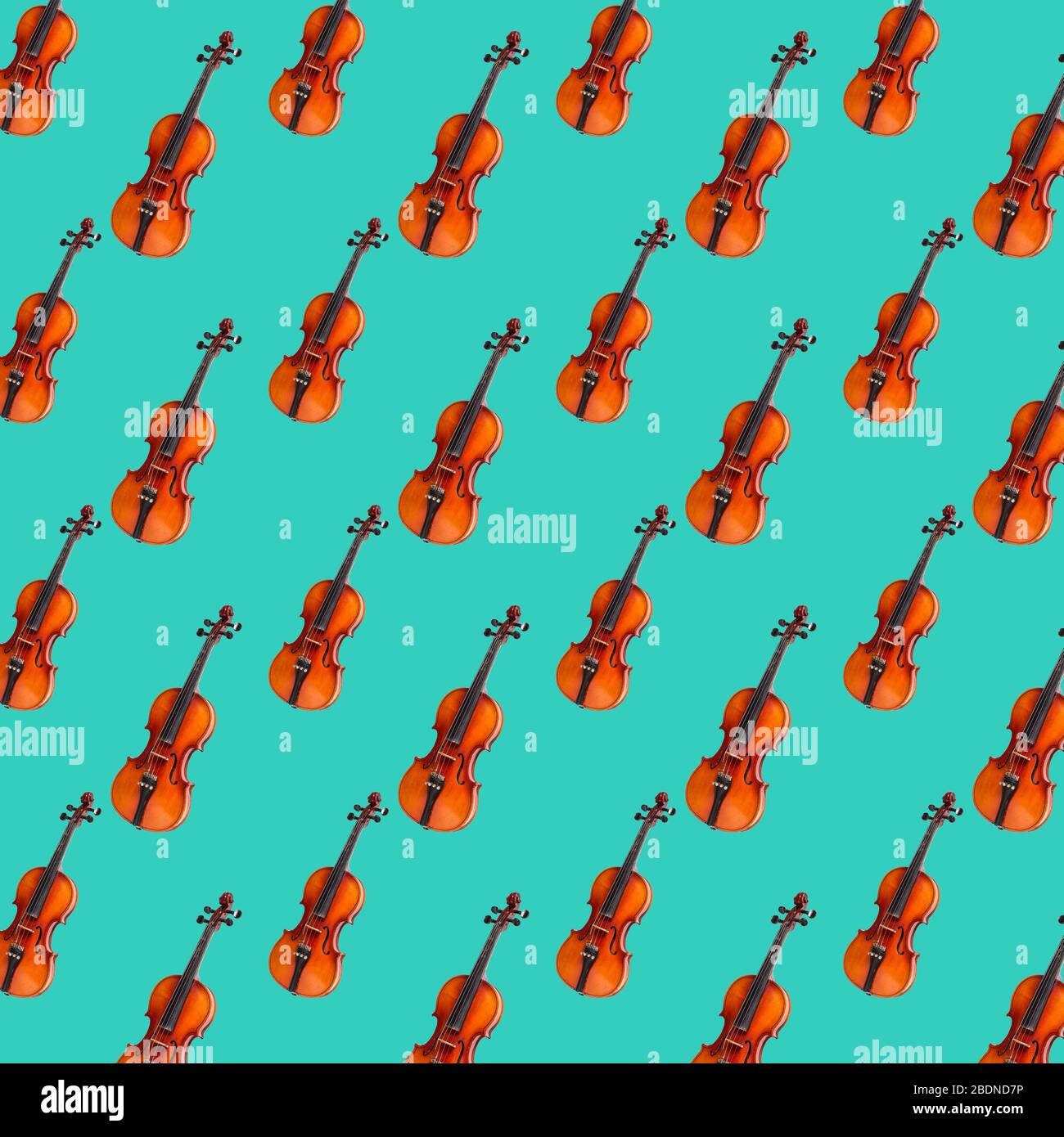 Violin seamless pattern on pastel green background. Violin print ...