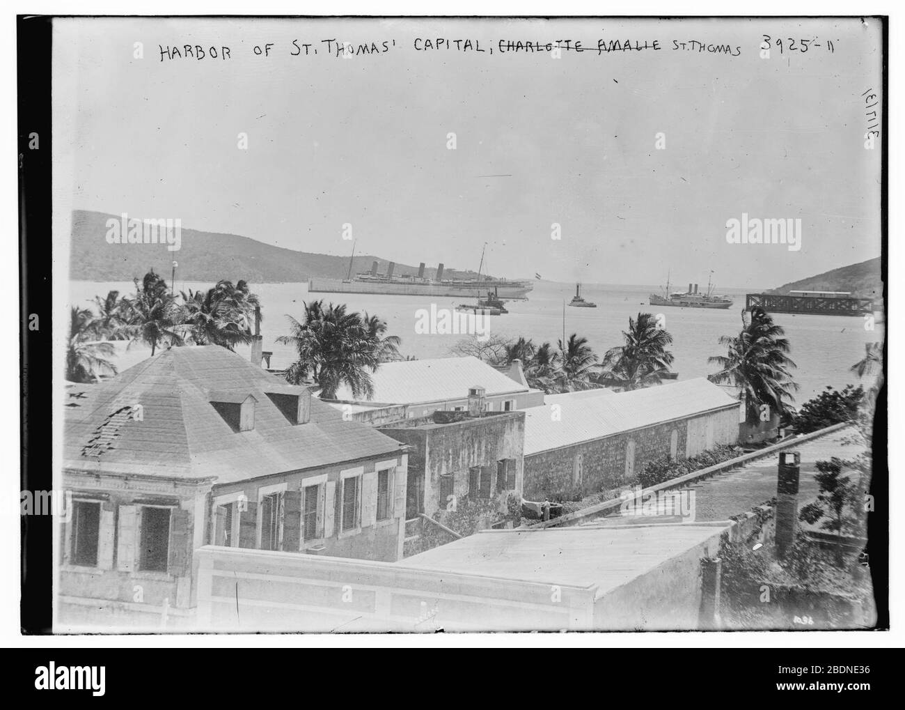 Harbor of St. Thomas' Capital, St. Thomas Stock Photo - Alamy