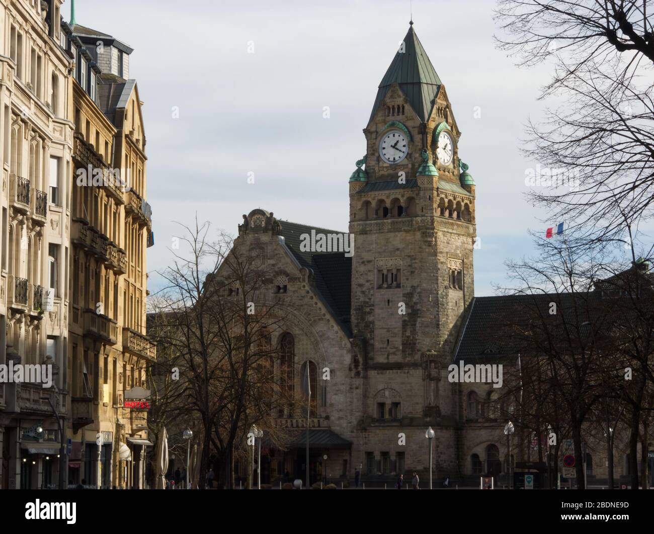 Famous train station in Metz France Stock Photo - Alamy