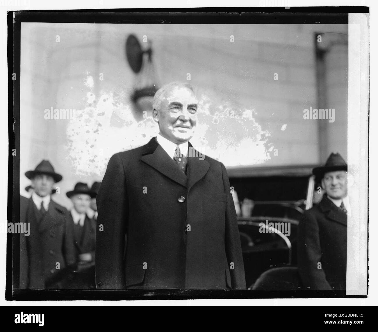 Harding arriving at station Stock Photo - Alamy