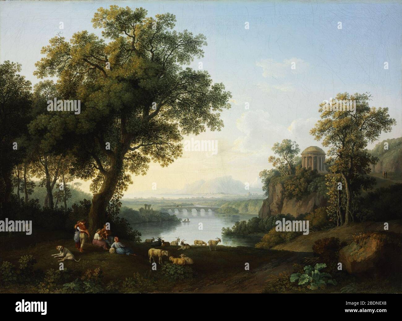 Jacob Philipp Hackert - Landscape with River Stock Photo - Alamy