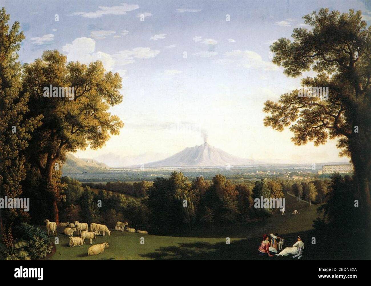 Jacob Philipp Hackert - Landscape with the Palace of Caserta and ...