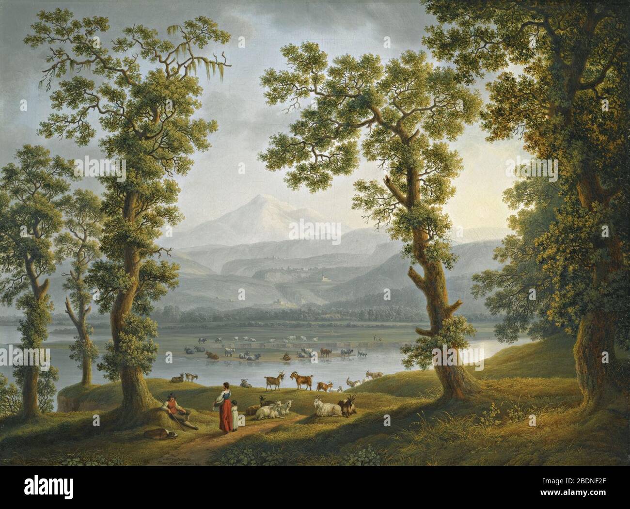 Jakob Philipp Hackert - Veduta di Piedimonte (1800 Stock Photo - Alamy